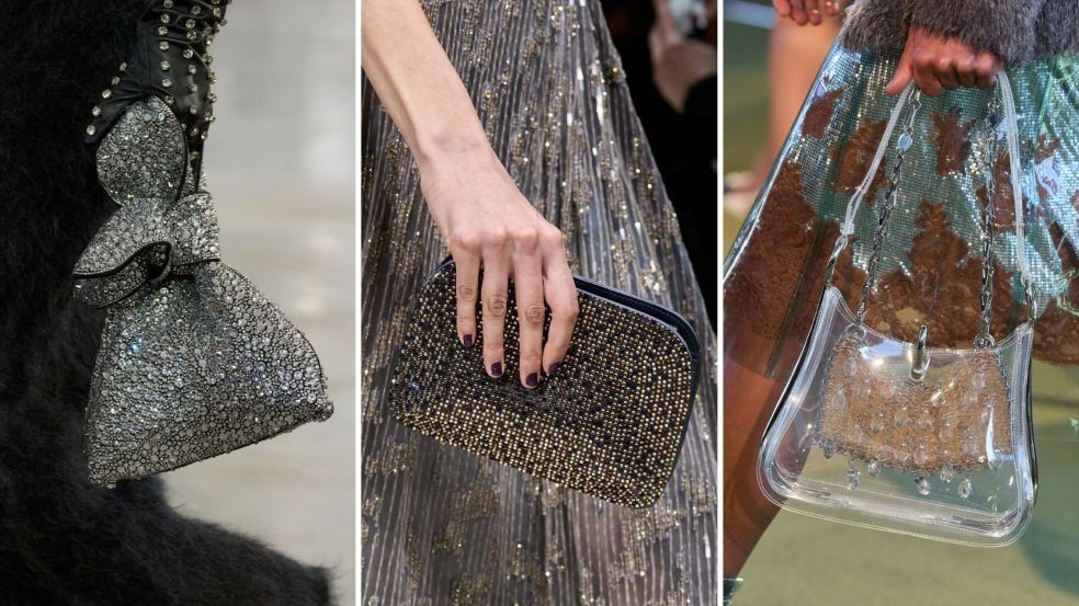Borse gioiello: cristalli e perline per minaudière e clutch della SS26 ...