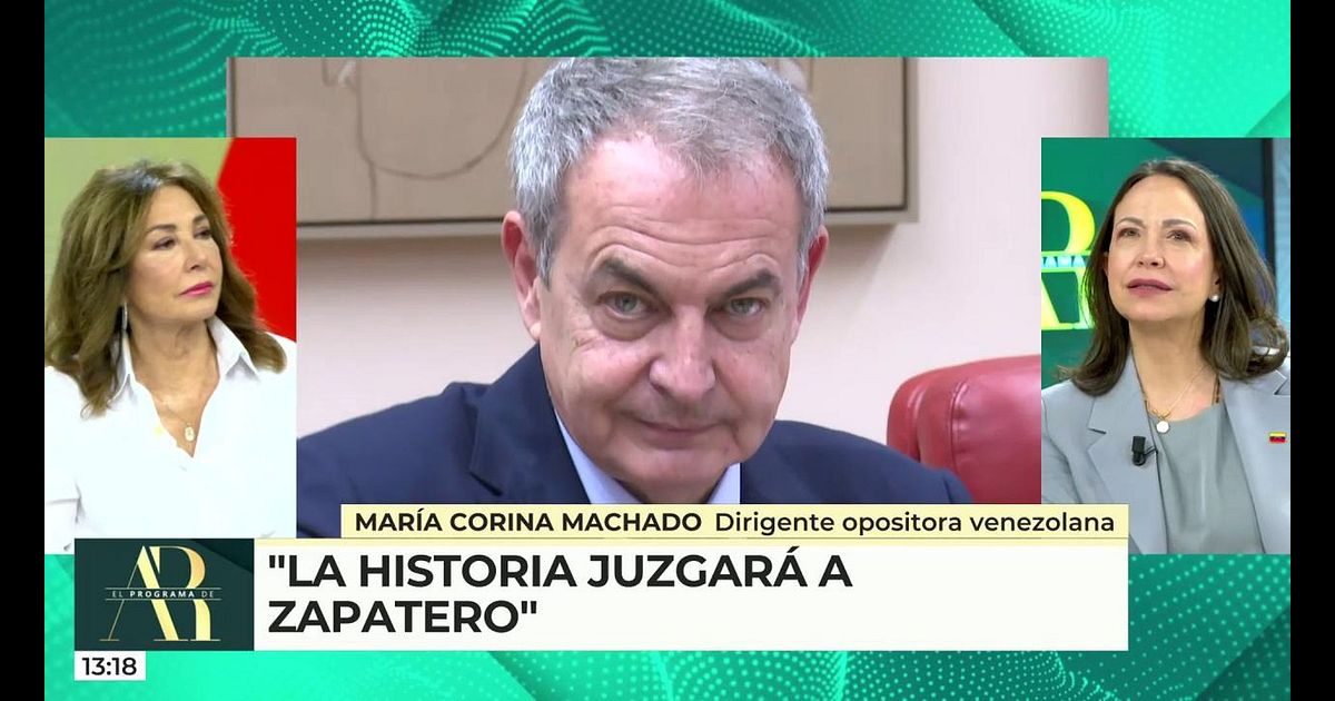 El programa de Ana Rosa: María Corina Machado: "La historia juzgará a ...