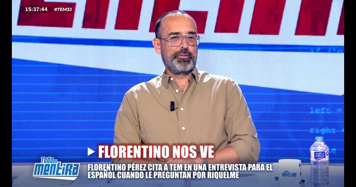 Todo es mentira: Risto Mejide reacciona a la mención de Florentino ...