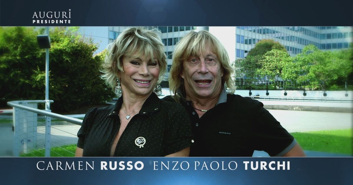 Auguri Presidente: Gli auguri di Carmen Russo ed Enzo Paolo Turchi ...