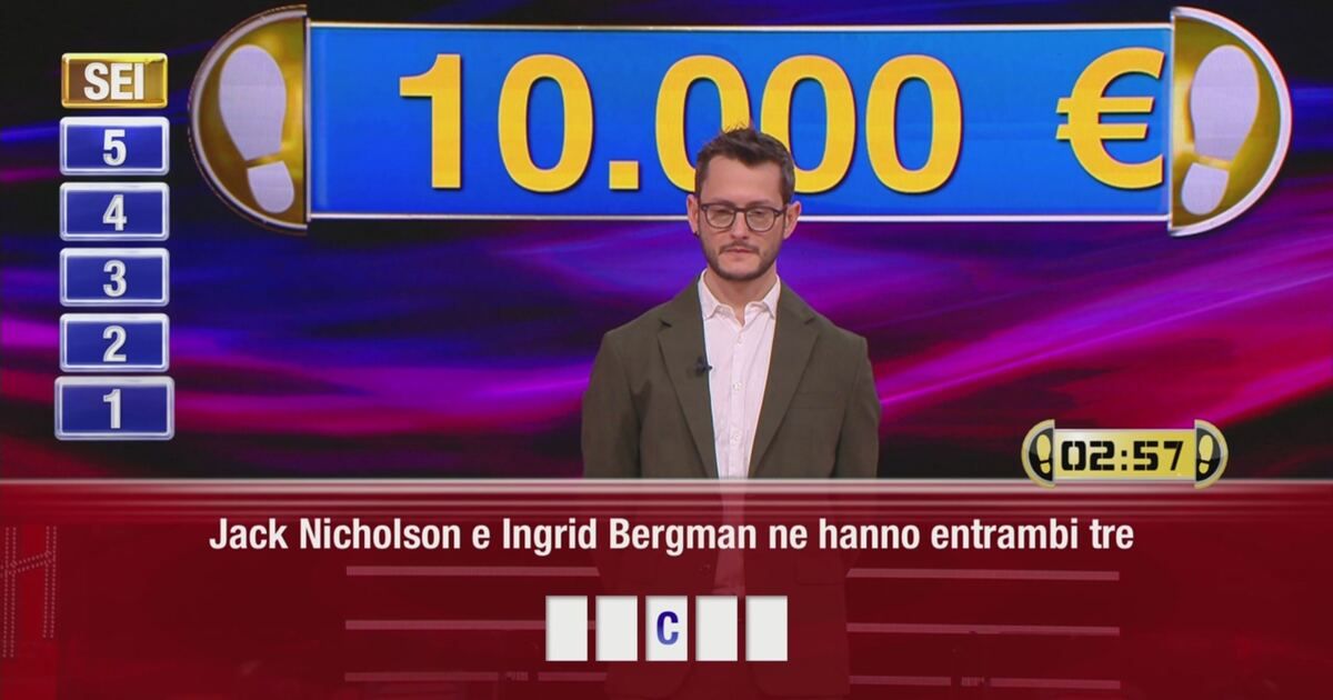 Caduta libera: Il campione Enrico torna al gioco finale "Sei vincente ...