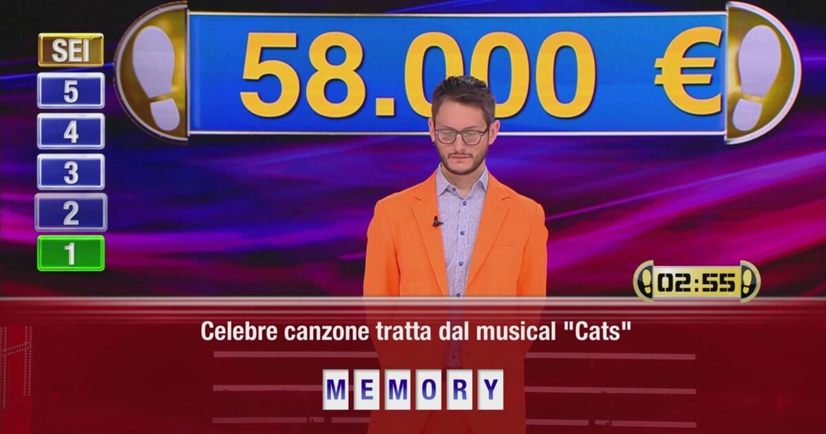 Caduta libera: Il campione Enrico torna al gioco finale "Sei vincente" Video | Mediaset Infinity