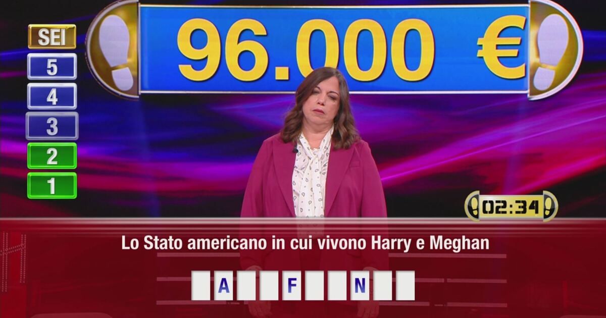 Caduta libera: La campionessa Ilaria al gioco finale "Sei vincente ...