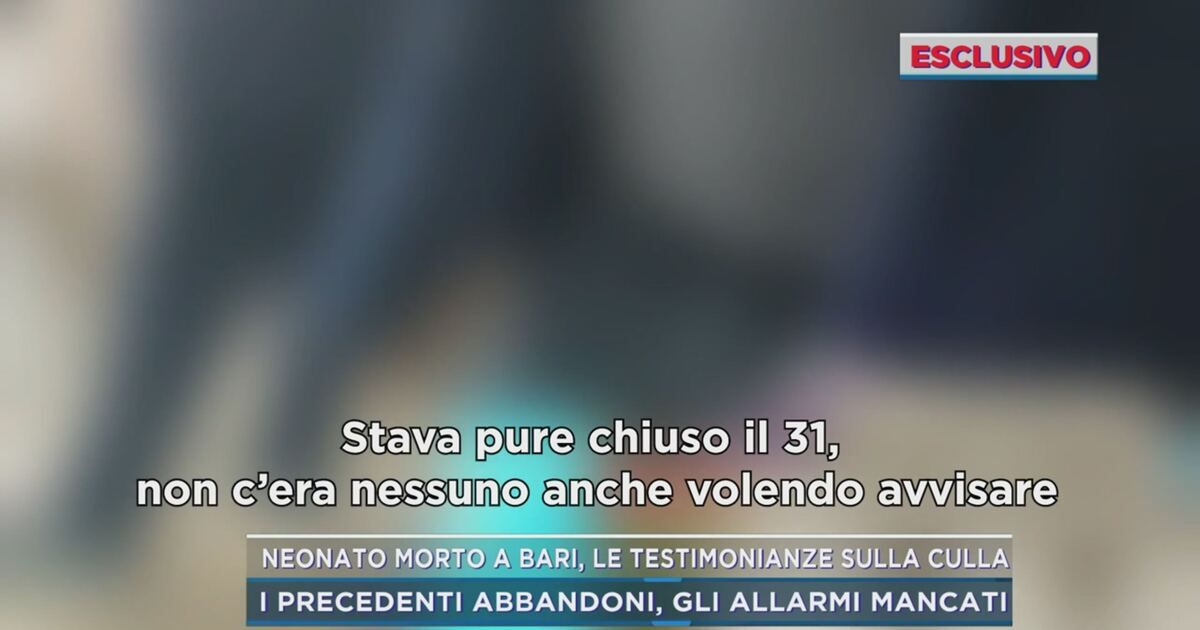 Mattino Cinque: Neonato morto a Bari, le testimonianze sulla culla ...