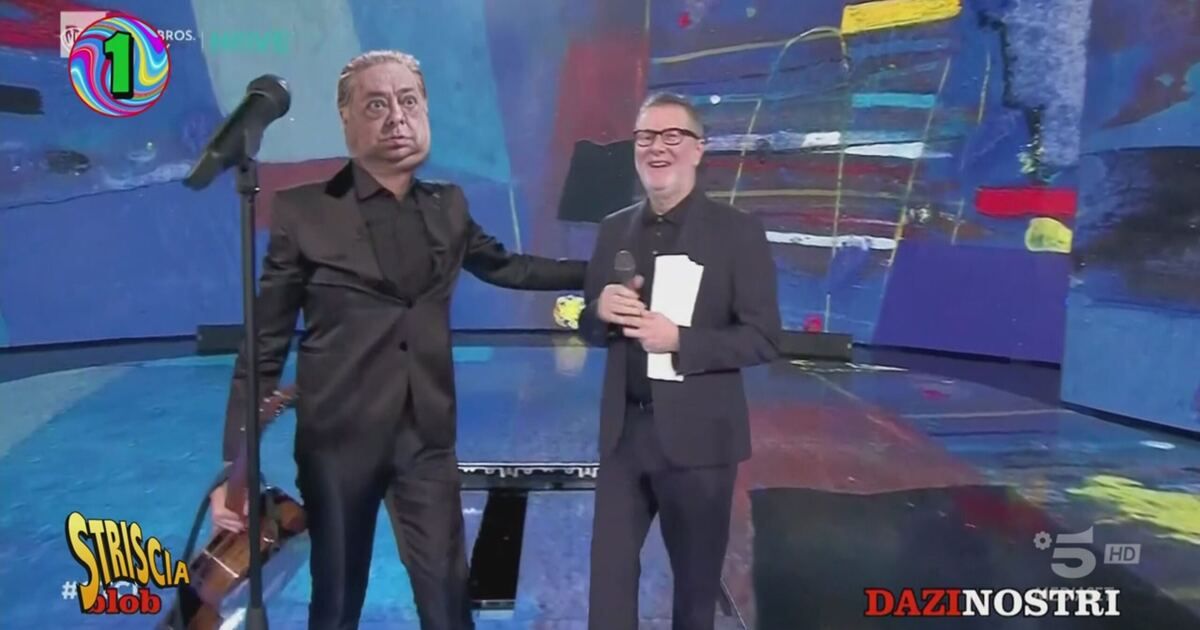 Striscia la notizia: Fazio, Baglioni e la trappola della botola a I ...