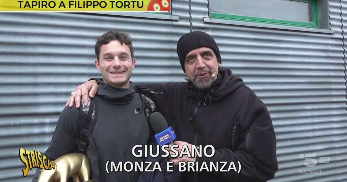 Striscia la notizia: Tapiro d'oro al campione olimpico Filippo Tortu ...