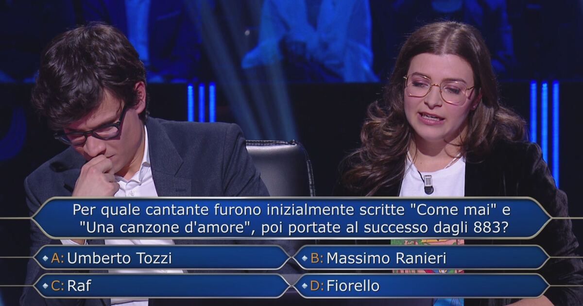 Chi vuol essere milionario: Riccardo chiede l'aiuto della fidanzata ...
