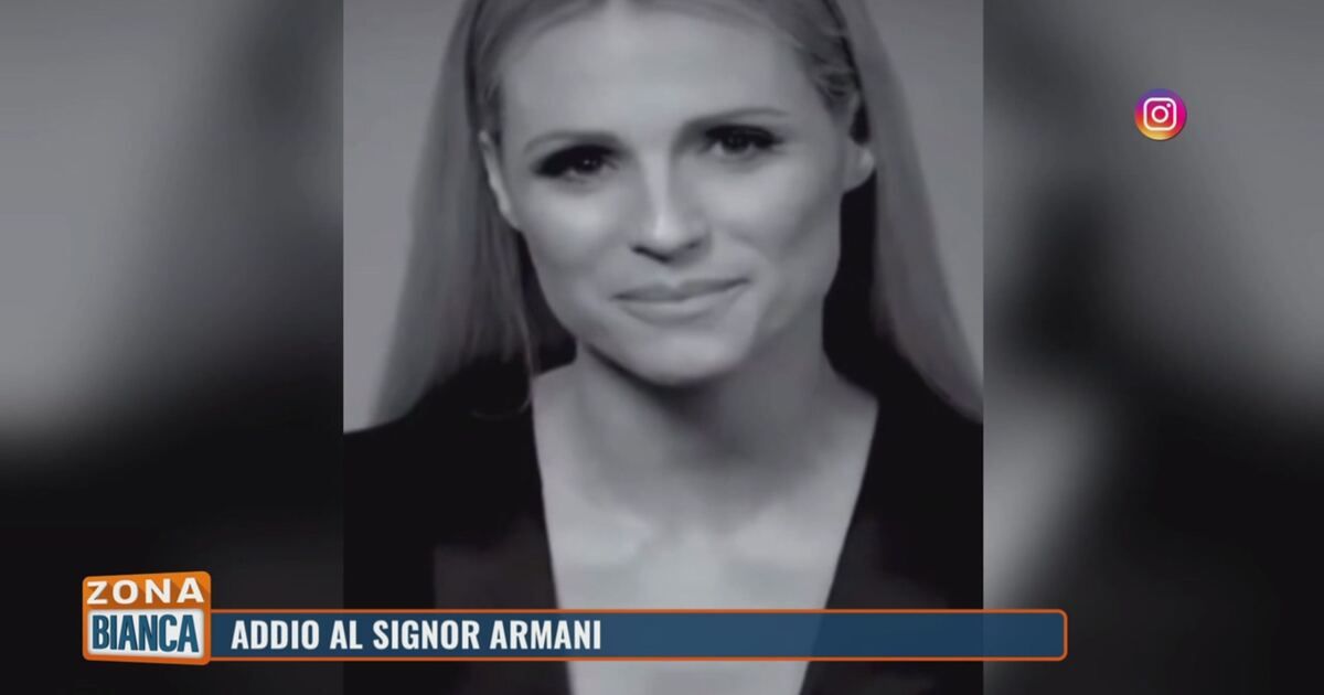 Zona Bianca: Addio a Giorgio Armani: il ricordo di Michelle Hunziker ...