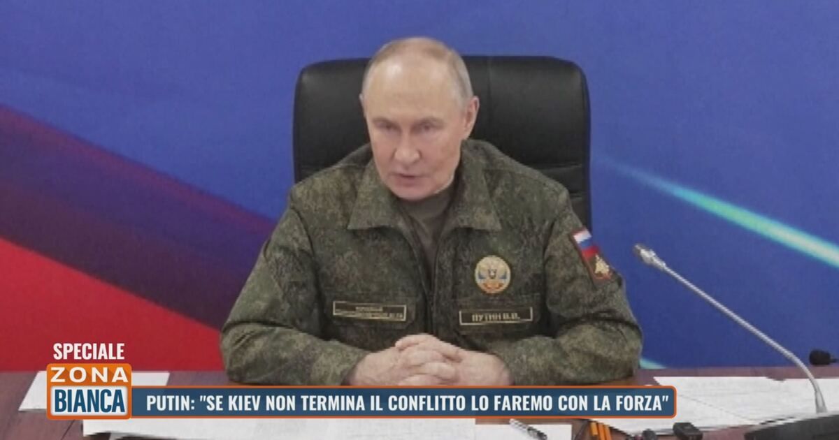 Zona Bianca: Putin: "Se Kiev non termina il conflitto lo faremo con la ...