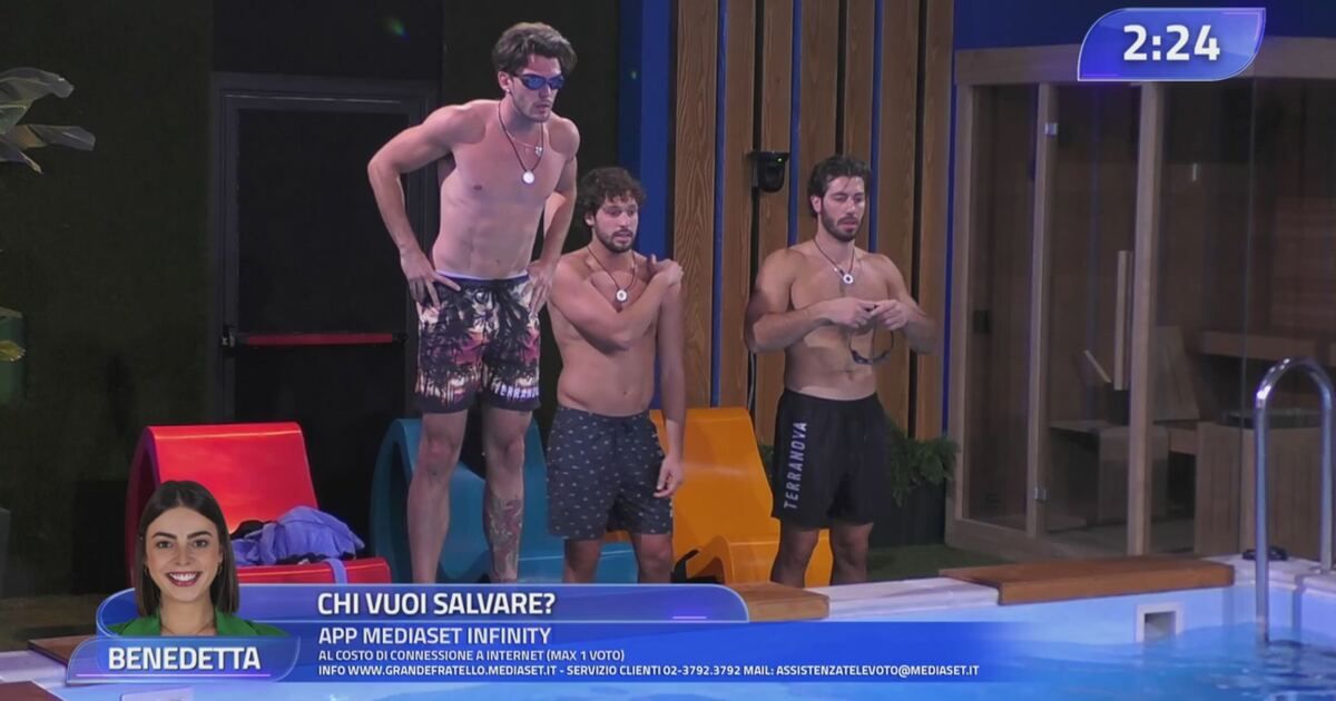 Grande Fratello: Casalinghi alla prova: una sfida in piscina Video ...