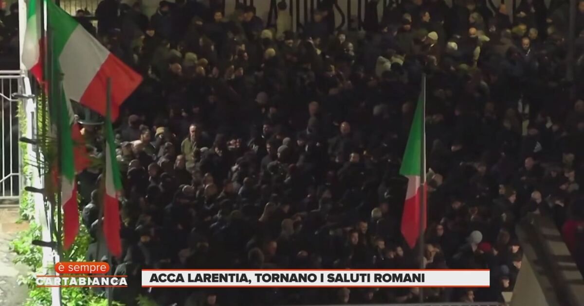 È sempre Cartabianca: Acca Larentia, tornano i saluti romani Video ...