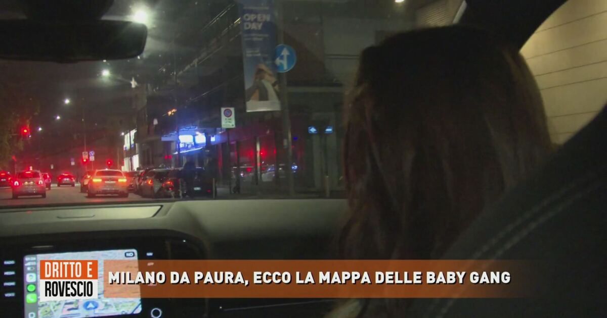 Dritto e rovescio: Milano da paura, ecco la mappa delle baby gang Video ...