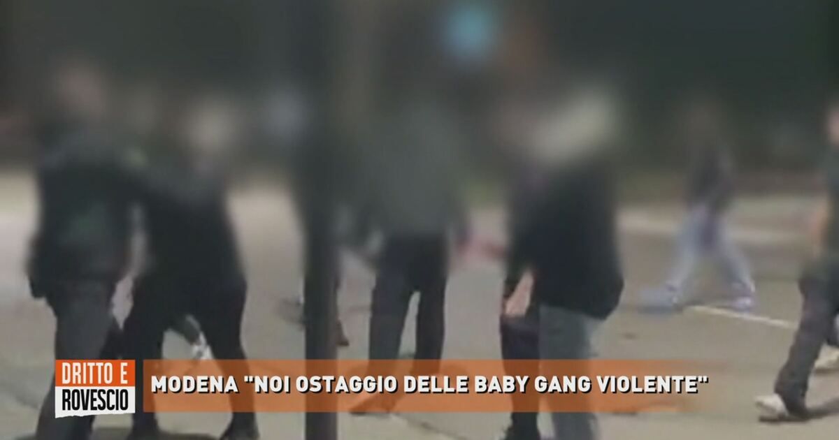 Dritto e rovescio: Modena: "Noi ostaggio delle baby gang violente ...