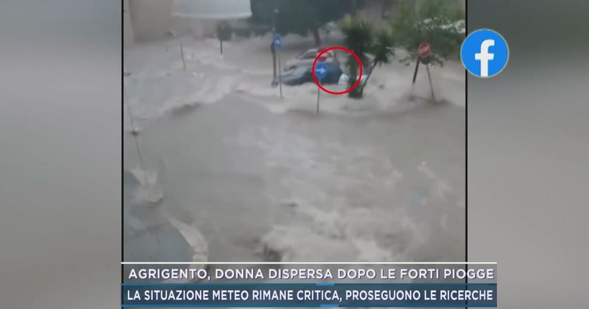 Mattino Cinque: Agrigento, donna dispersa dopo le forti piogge Video ...