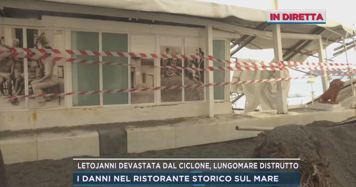 Mattino Cinque: Letojanni devastata dal ciclone, lungomare distrutto ...