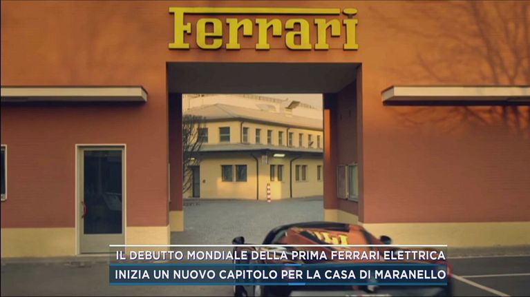Mattino Cinque: Il debutto mondiale della prima Ferrari elettrica Video ...
