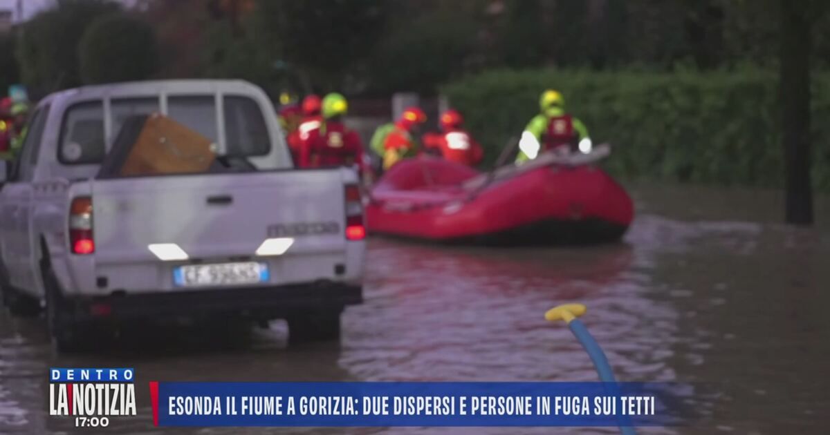 Dentro la Notizia: Esonda il fiume a Gorizia: due dispersi e persone in ...
