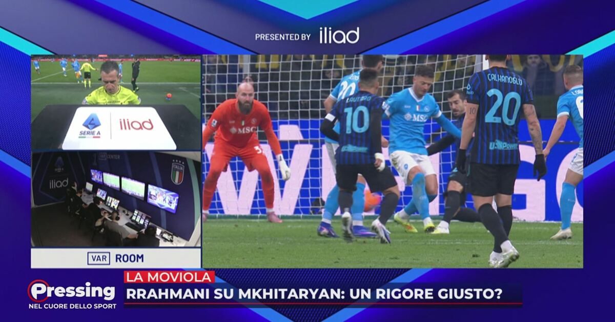 Pressing: La moviola di Inter-Napoli: giusto il rigore su Mkhitaryan ...