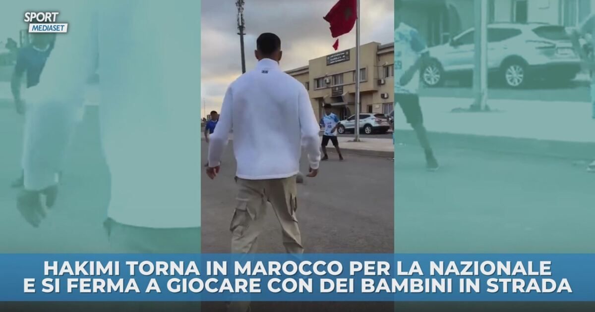 SportMediaset: Il bel gesto di Hakimi in Marocco Video | Mediaset Infinity
