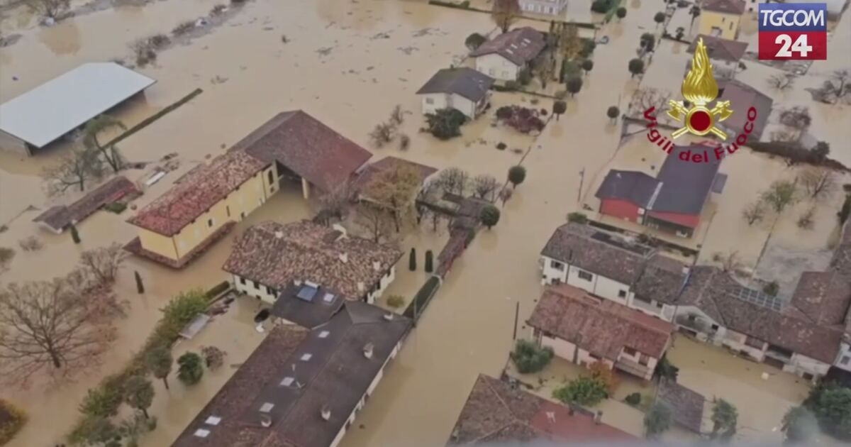 Tgcom24: Esonda il fiume Torre: allagamenti a Romans d'Isonzo, le ...