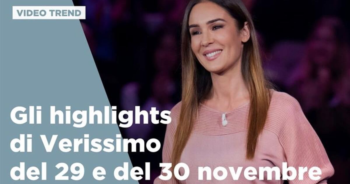 Verissimo: Gli highlights di Verissimo del 29 e 30 novembre Video ...