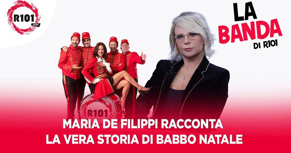 R101: Maria De Filippi racconta la vera storia di Babbo Natale Video ...