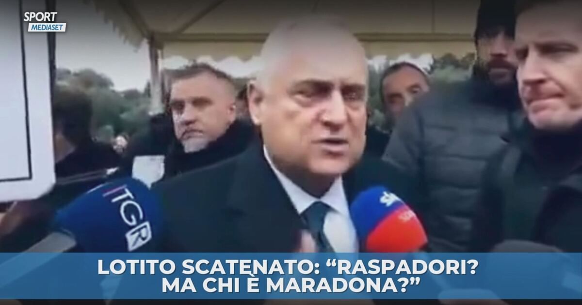 SportMediaset: Claudio Lotito scatenato contro Raspadori Video ...