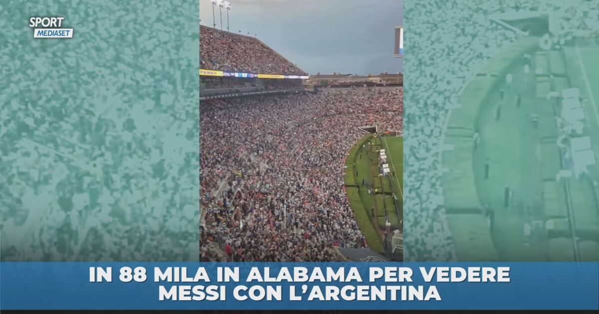 SportMediaset: In 88 mila in Alabama per vedere Messi con l'Argentina ...