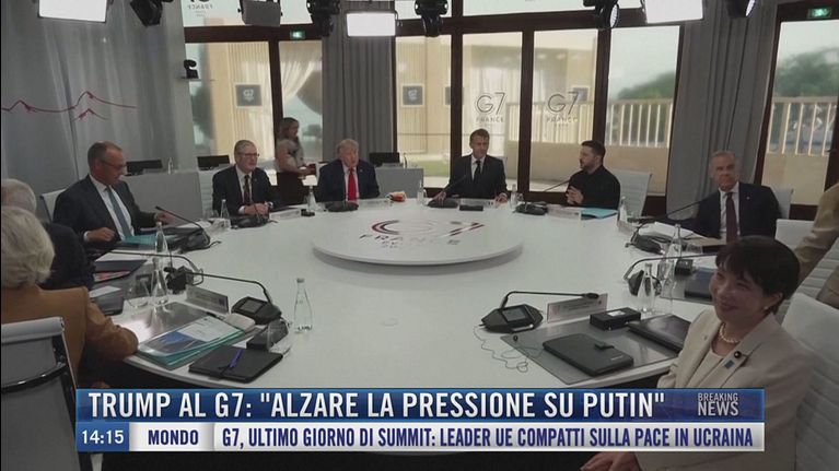 Tgcom24: Breaking News delle 14.00 | Trump al G7: "Alzare la pressione ...